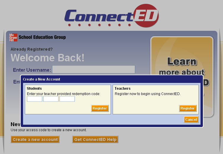 Logging In—Teacher